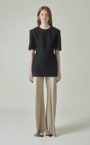 HEIRLOME Juliana Wool-silk Top