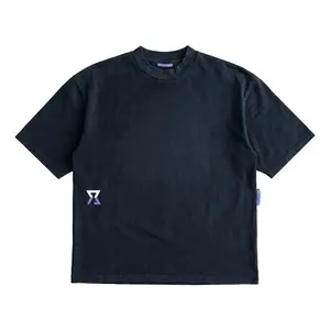 ACHILLES AND THE TORTOISE Logo Tee Stone - Blue