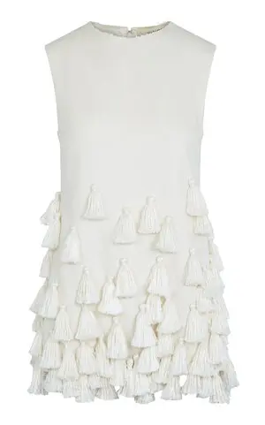 HEIRLOME Lila Silk Top - Ivory