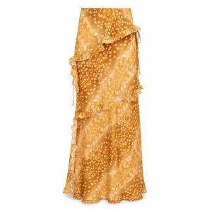 Carmen Says Wild Ecstasy Animal Print Skirt - Yellow