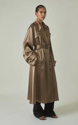 HEIRLOME James Silk Trench Coat
