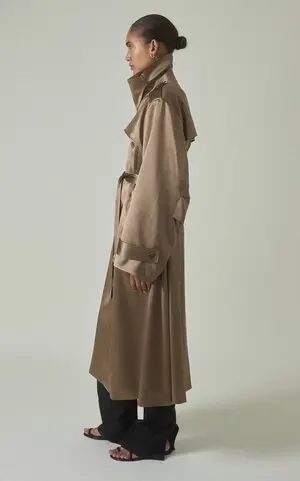 HEIRLOME James Silk Trench Coat