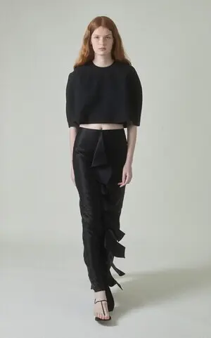 HEIRLOME Caroline Silk Maxi Skirt - Black