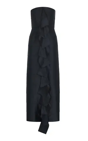 HEIRLOME Lida Silk Maxi Dress - Black