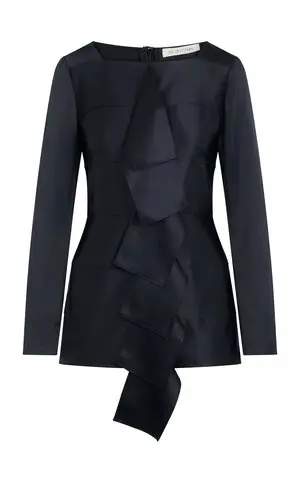 HEIRLOME Caroline Silk Satin Top - Black
