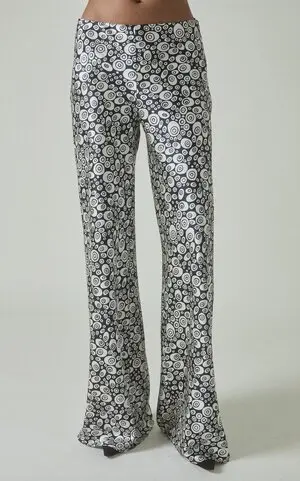 HEIRLOME Max Dotted Silk Wide-leg Trousers