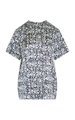 HEIRLOME Manuel Dotted Silk Top - Print