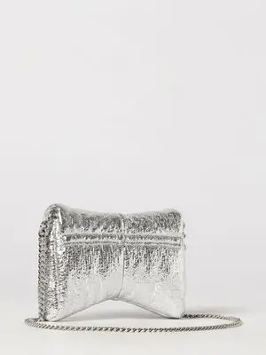 Borbonese Coquette Laminated Nylon Mini Bag With Metal Mesh Strap