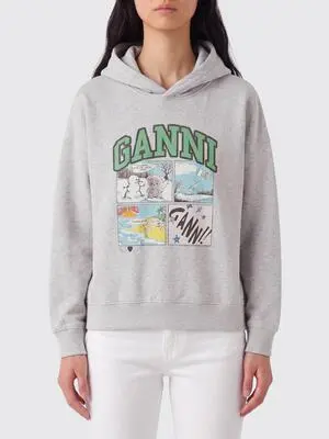 GANNI Graphic Print Hoodie
