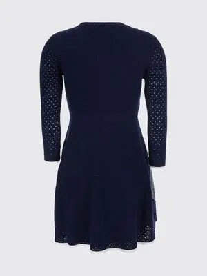 SELF-PORTRAIT Long-sleeved Viscose Knit Mini Dress