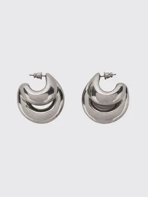 PANCONESI Blow Up Rounded Chrome-plated Brass Dangle Earrings