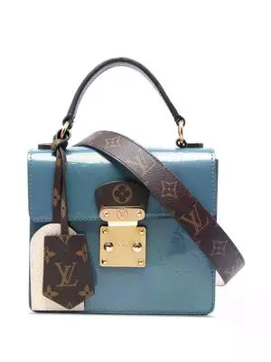 LOUIS VUITTON Monogram Vernis Spring Street Satchel - Blue