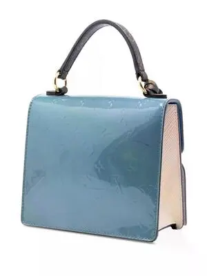 LOUIS VUITTON Monogram Vernis Spring Street Satchel - Blue