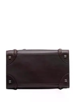 Celine Mini Smooth Calfskin Luggage Tote Bag - Red