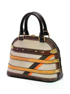 LOUIS VUITTON Alma Bb Satchel In Transformed Canvas