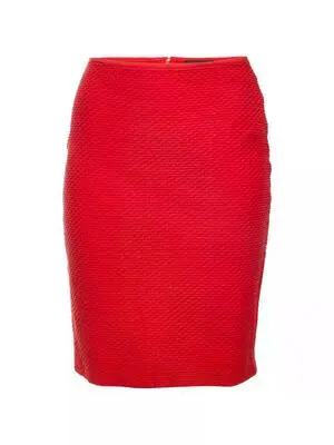 Emporio Armani Textured Pencil Midi Skirt