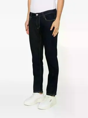 YES LONDON Logo Plaque Slim-fit Jeans
