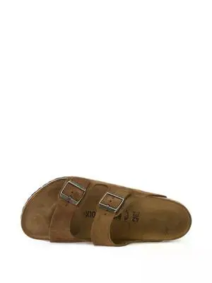 BIRKENSTOCK Arizona Soft Footbed Buckle Sandals - Brown