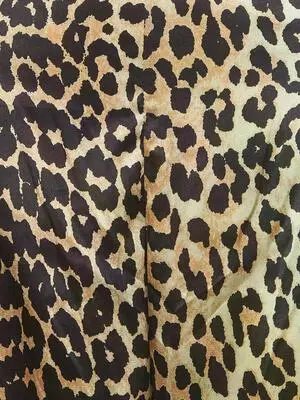 GANNI Leopard Print Wide-leg Trousers