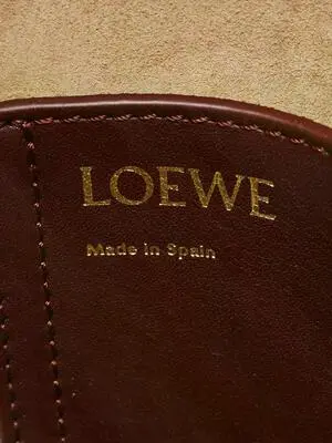 Loewe Medium Pebble Bucket Bag - Red