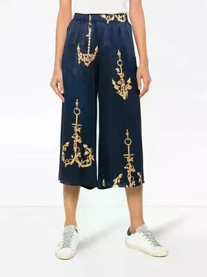 Natasha Zinko Silk Nautical Track Pants