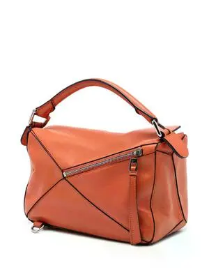 Loewe Small Calfskin Puzzle Satchel - Orange