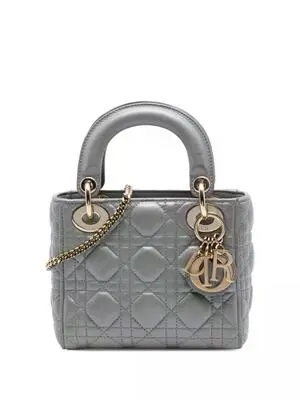 Dior Mini Lady Satchel - Grey