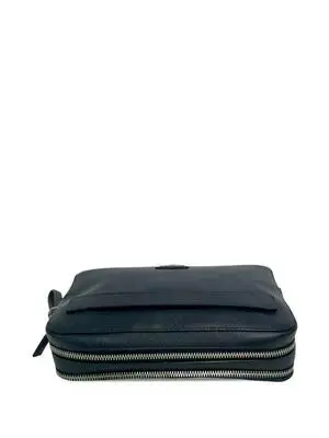 Prada Saffiano Leather Portfolio Zip Clutch Bag