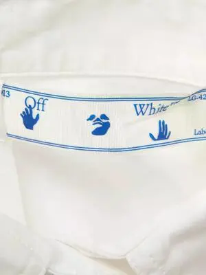 Off-White Embroidered Cotton Shirt