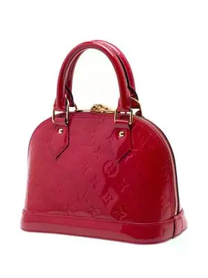 LOUIS VUITTON Monogram Vernis Alma Bb Satchel
