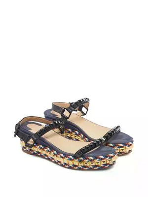 CHRISTIAN LOUBOUTIN Pyraclou Embellished Platform Sandals
