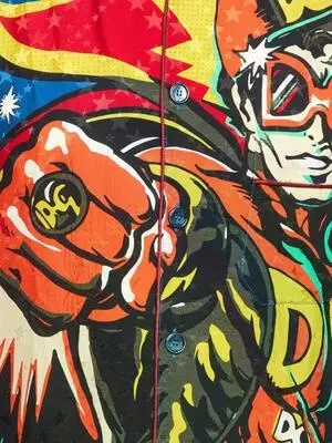 Dolce & Gabbana Superhero Print Pajama Shirt