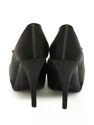 LANVIN Satin Bow Detail Platform Pumps