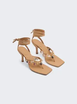 Christopher Esber Memento Charm Flip Flop Heel