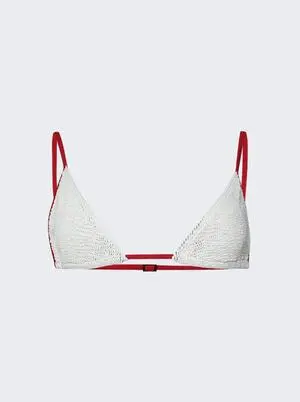 Bond Eye Idris Triangle Chalk Two Tone Crinkle - White