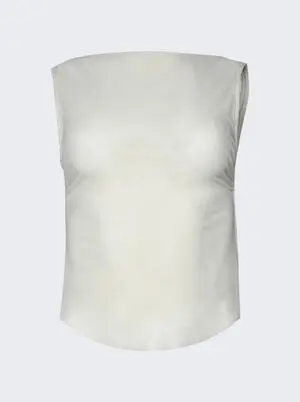 Bond Eye Lia Tank Top Coconut Mesh - White