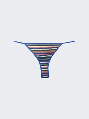 Christopher Esber Calypso Crochet Bikini Brief Baja Stripe