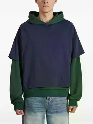 FOUND Distressed Layered Hoodie
