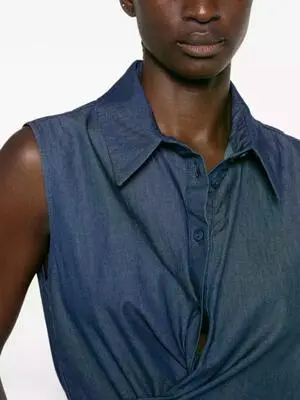 MOUTAKI Sleeveless Tie-waist Shirt