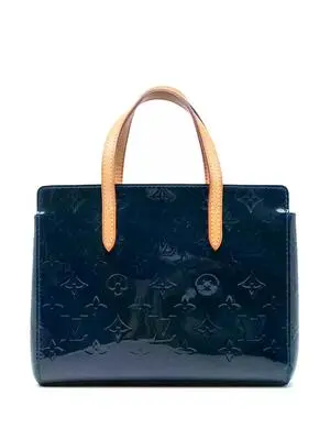 LOUIS VUITTON Monogram Vernis Catalina Bb Handbag - Blue