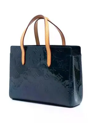 LOUIS VUITTON Monogram Vernis Catalina Bb Handbag - Blue