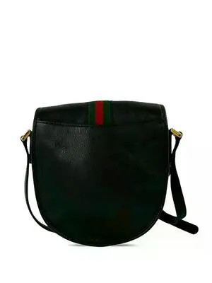Gucci 20th Century Calfskin Web Crossbody Bag - Black