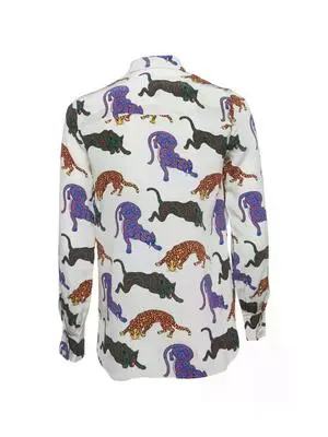 Stella McCartney Silk Cat-print Shirt