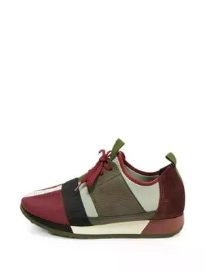 Carolina Herrera Paneled Lace-up Sneakers