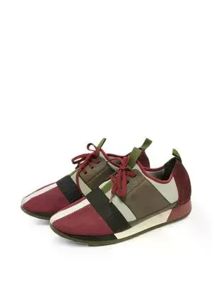 Carolina Herrera Paneled Lace-up Sneakers
