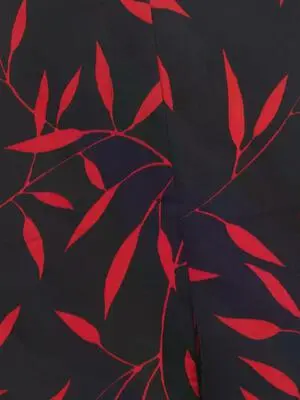 Diane Von Furstenberg Leaf-print Wide-leg Trousers