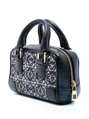 Loewe Nano Anagram Canvas Amazona Satchel