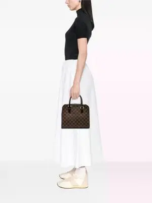 LOUIS VUITTON Damier Ebene Triana Handbag - Brown