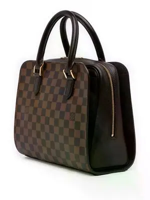 LOUIS VUITTON Damier Ebene Triana Handbag - Brown