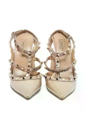 Valentino Garavani Rockstud Caged Pumps - Neutrals